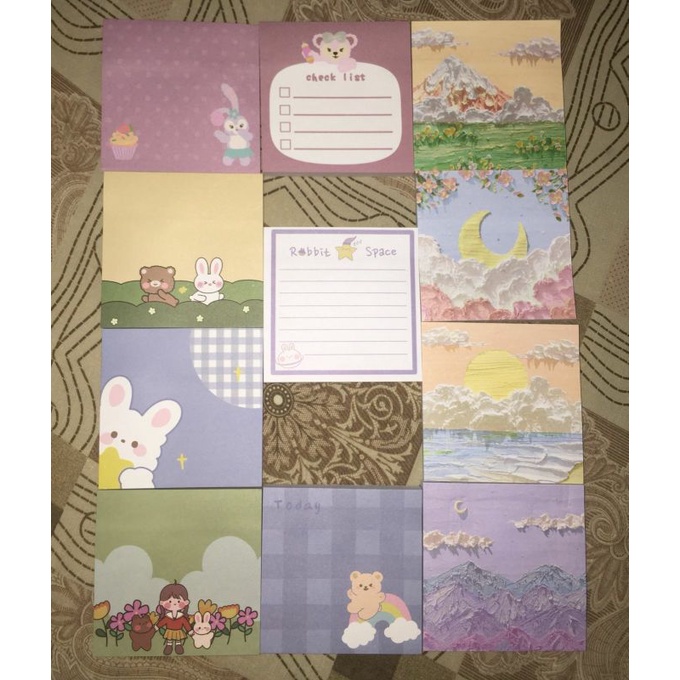 Jual [NEW PART 1] Memo Pad Memo Notes Cute Cartoon, Aneka Motif/ Gambar ...