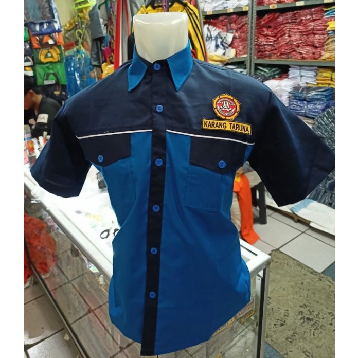 Jual Baju,seragam kemeja karang taruna lengan pendek | Shopee Indonesia