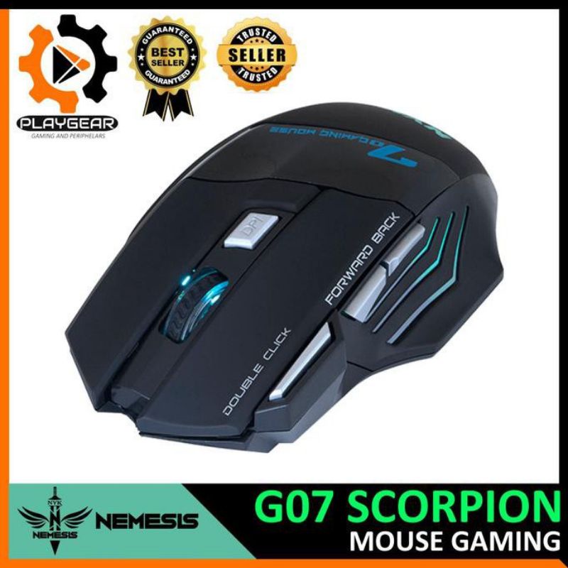Jual Mouse Gaming NYK Nemesis G-07 Double Click Scorpion | Shopee Indonesia