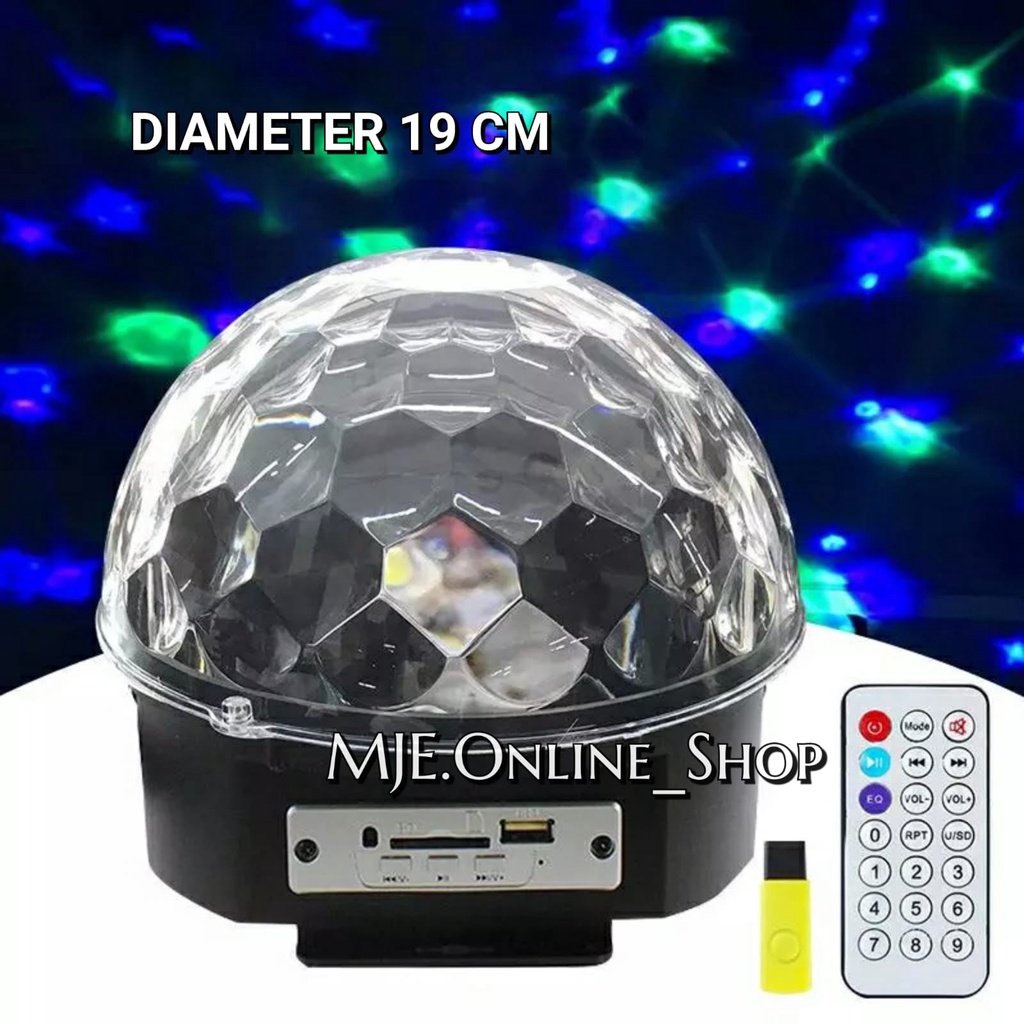 Jual LAMPU DISKO SUARA MUSIK LED REMOTE USB / CRSTRAL MAGIC BALL LIGHT ...