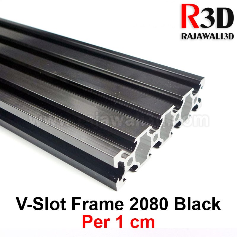 Jual V Slot Aluminium Profile Extrusion Rail 2080 OX CNC Frame 1cm ...