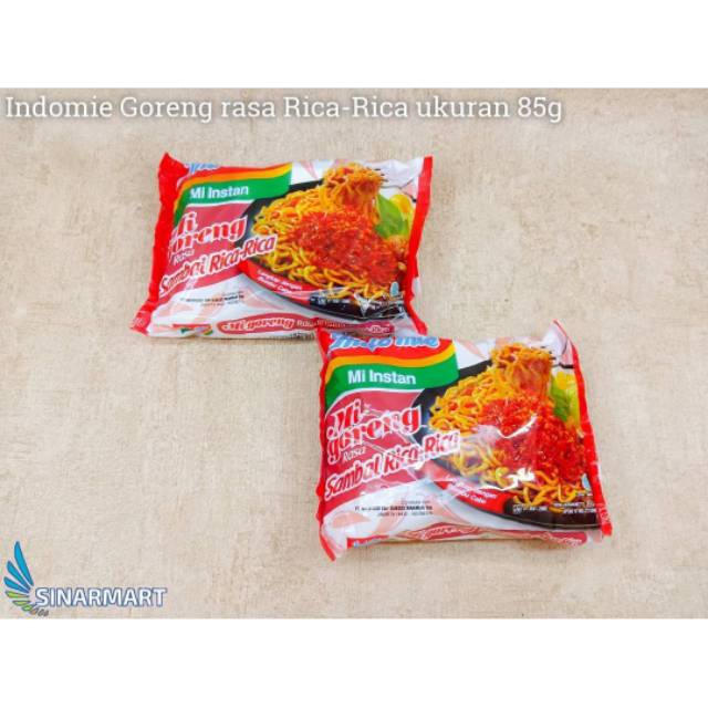 Jual MIE INDOMIE GORENG RASA SAMBAL RICA-RICA | Shopee Indonesia
