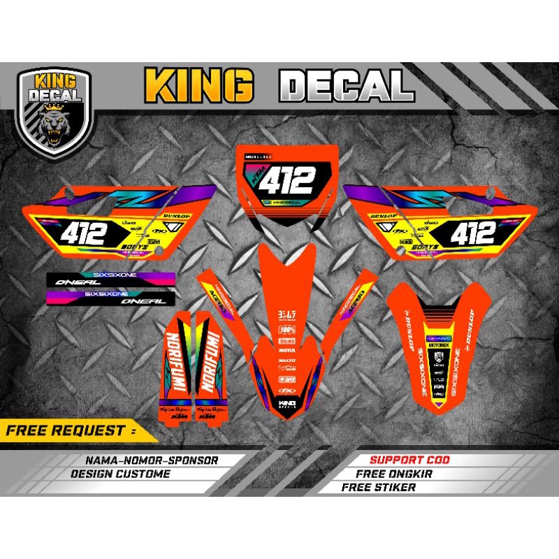 Jual DECAL YZ 85 NEW BEBEK STIKER YZ STIKER GTX DECAL RBT STIKER RBT ...