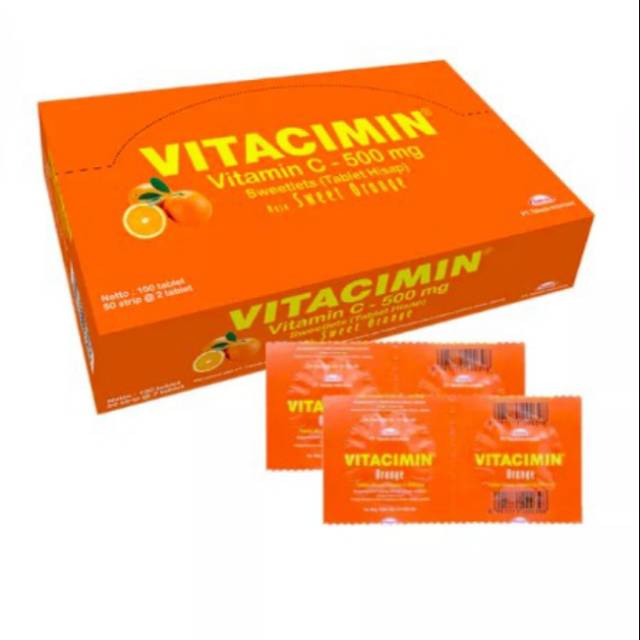 Jual VITACIMIN BOX 50 STRIP 100 TABLET / VITACIMIN ORANGE 100 TABLET ...