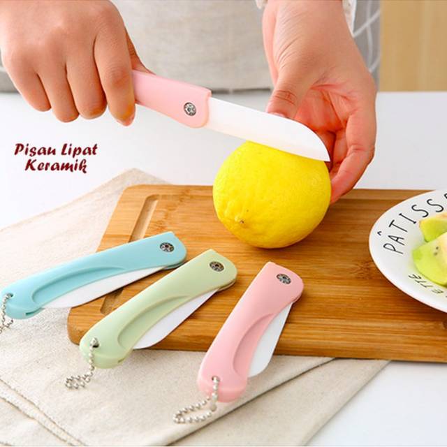 Jual Pisau Lipat Keramik Pisau Dapur Keramik Pisau Masak Sayur Buah Shopee Indonesia