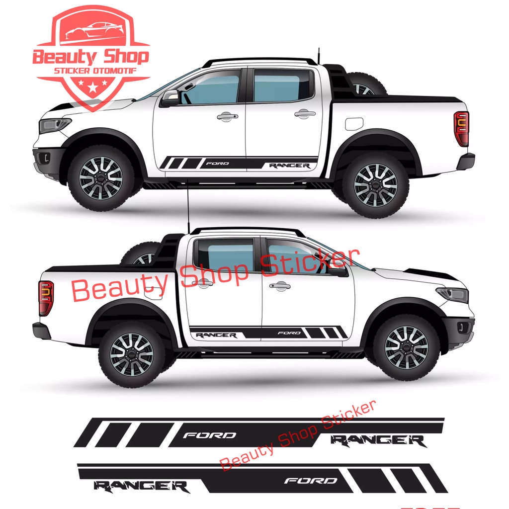 Jual stiker sticker mobil ford ranger terbaru list stripe cutting ...