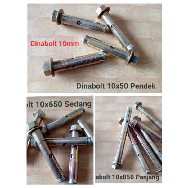 Jual Dinabolt // Baut Tanam // Anchor Bolt dynabolt ukuran 10mm pendek ...