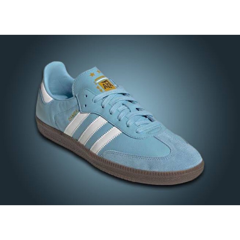 Jual Adidas Samba Argentina Blue White Gum ( ORIGINAL 100% ) | Shopee ...
