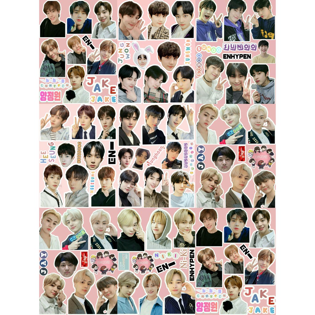 Jual STIKER ENHYPEN Cute Unofficial Decoratif Jake Sunghoon Sunoo Jay Jungwon Heesung Niki ...