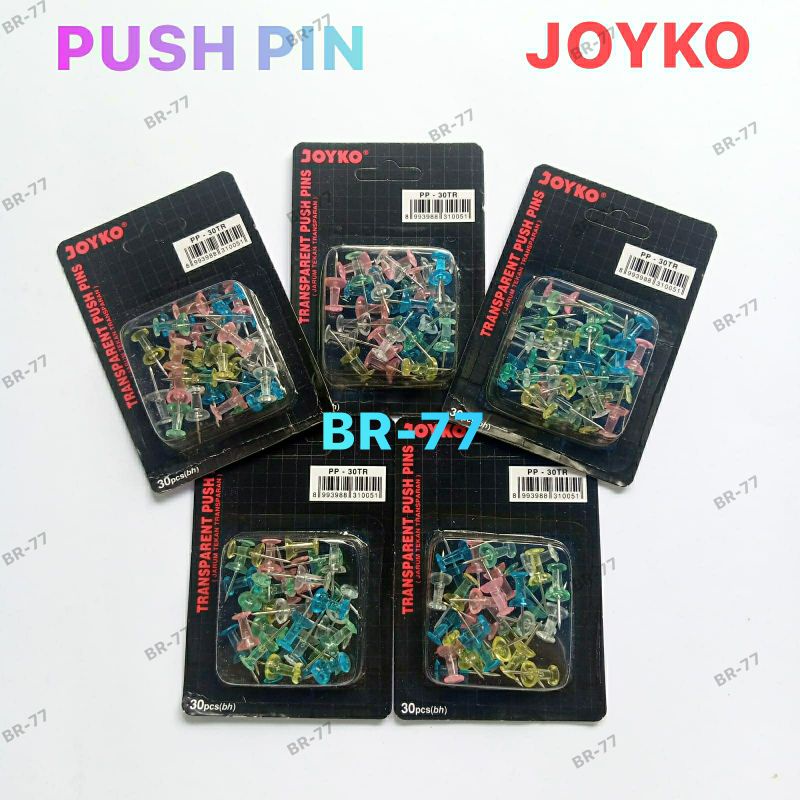 Jual Push Pin / Jarum Tekan / Paku Pin Joyko PP-30 | Shopee Indonesia