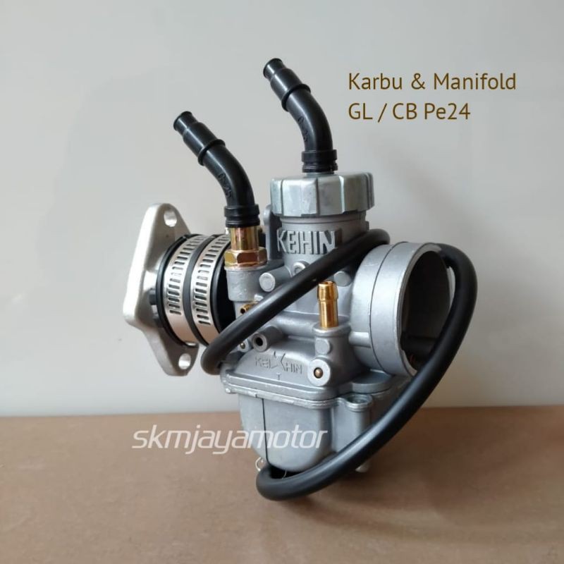 Jual Paket Karbu Pe24 plus intek manifold Tiger gl pro megapro cb | Shopee Indonesia