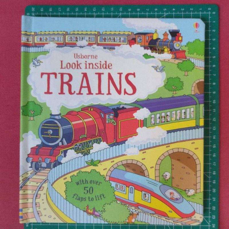 Jual Usborne look inside trains | Shopee Indonesia