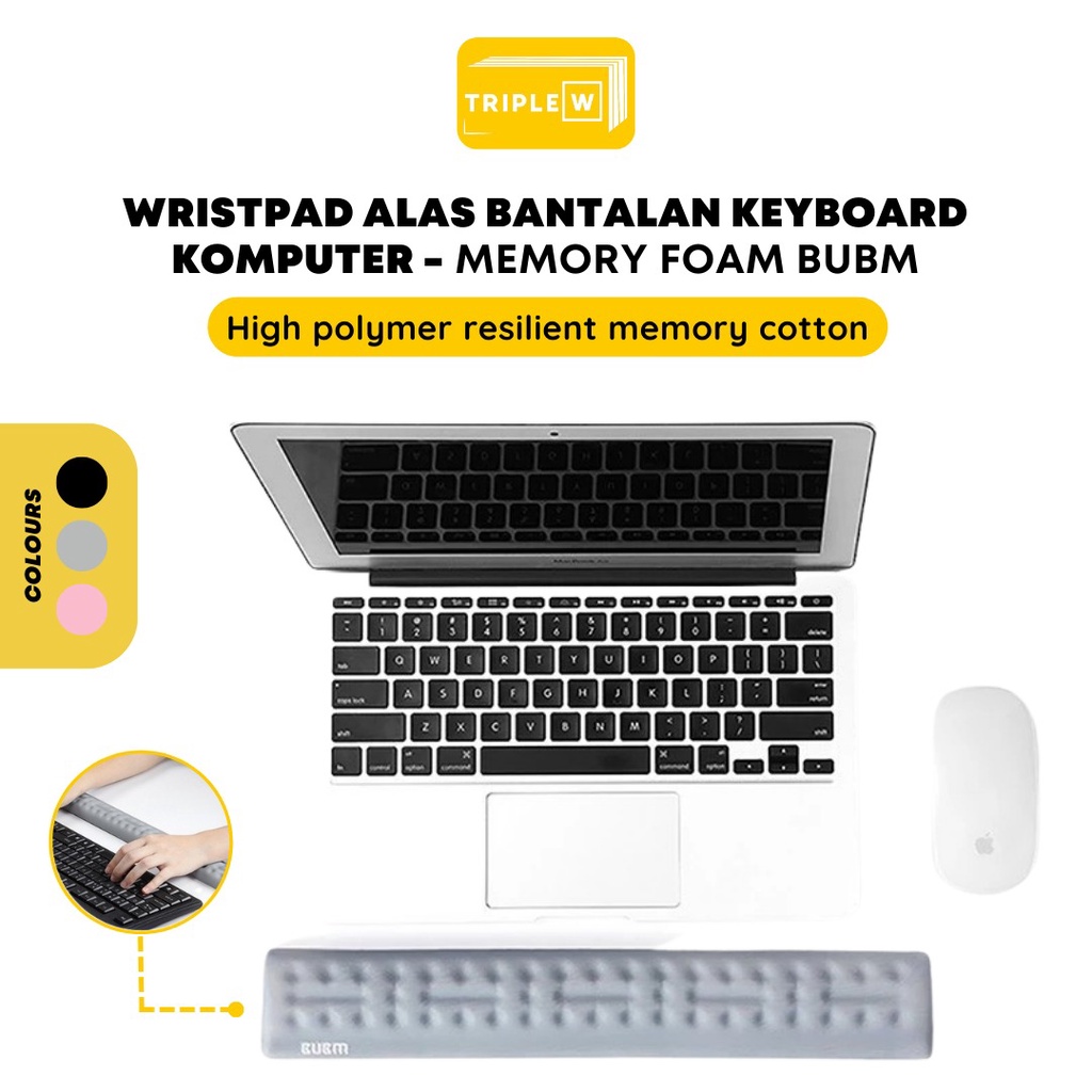 Jual Triple W Wristpad Alas Bantalan Keyboard Gaming Komputer Memory ...