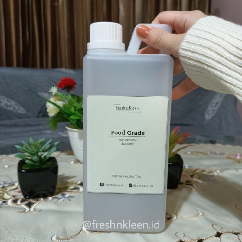 Jual Food Grade Sanitizer Cair Refill 1L (1000 ml) - Desinfektan Alat Makan | Shopee Indonesia