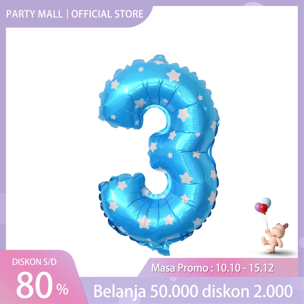 Jual Balon Foil Huruf Biru 16 Inch 40cm Abjad Alphabet A-Z Balon Foil ...