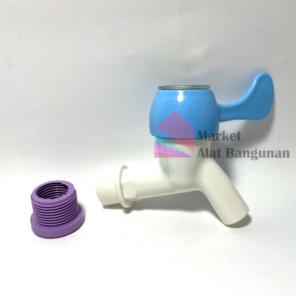 Jual Kran Tembok PVC 2 Way 1/2 3/4 | Shopee Indonesia