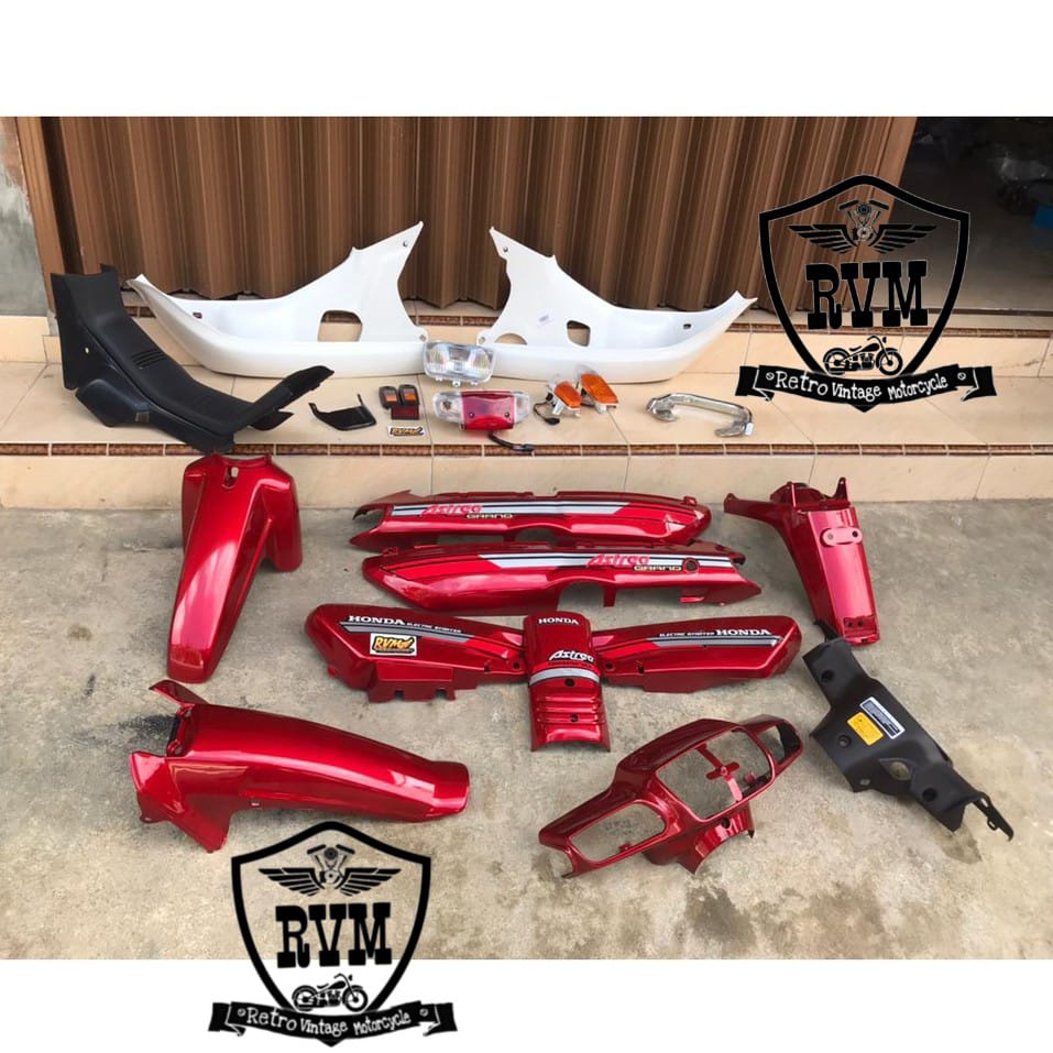 Jual Paket body Grand Bulus merah maron tahun 91 92 full cover body ...