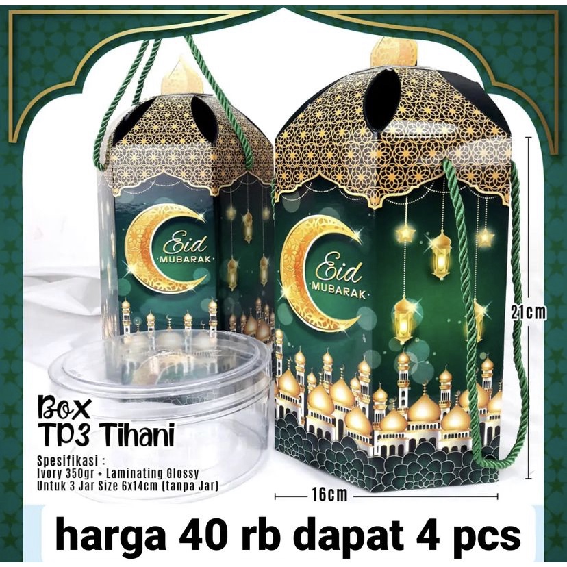 Jual BOX TIHANI - DUS LEBARAN (1 SET = 4 PCS) | Shopee Indonesia