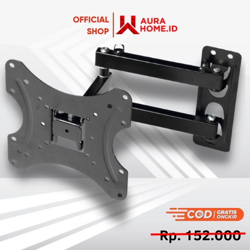 Jual Telescopic TV Bracket 2.5m 200 x 200 Pitch 17-42Inch TV / Braket ...