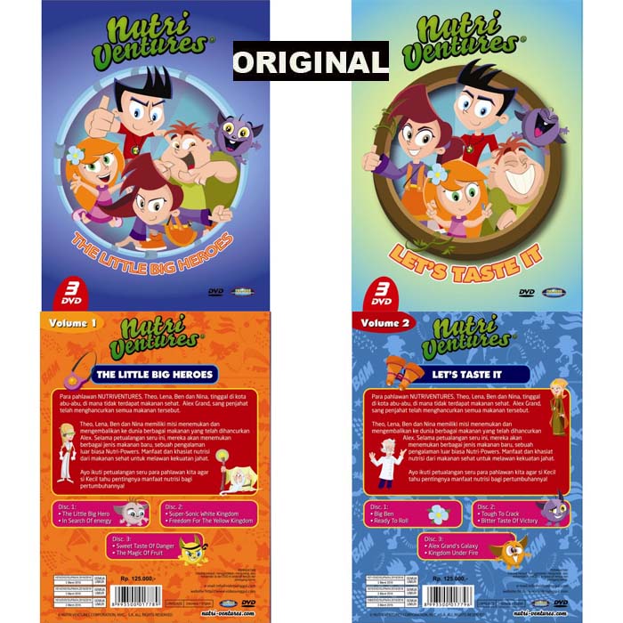Jual NUTRI VENTURES - DVD Original Anak Belajar Manfaat Nutrisi Makanan ...