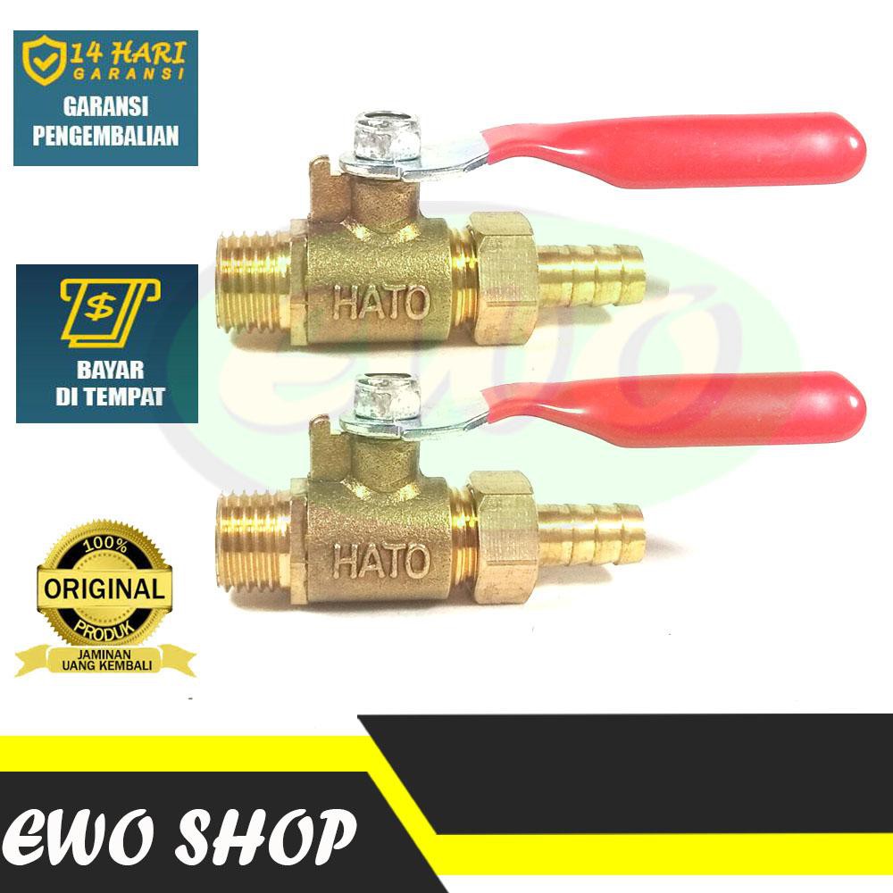 Jual Kran 1/4 " Mesin Compressor Angin stop kran Kuningan Isi 2 Pcs ...