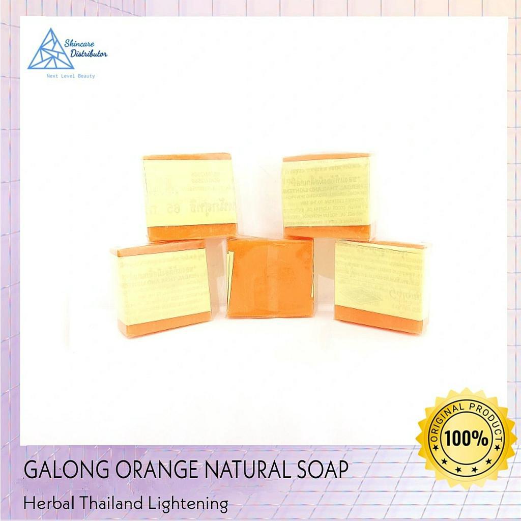 Jual GALONG ORANGE SOAP Whitening 1 BAR SABUN MANDI | Shopee Indonesia