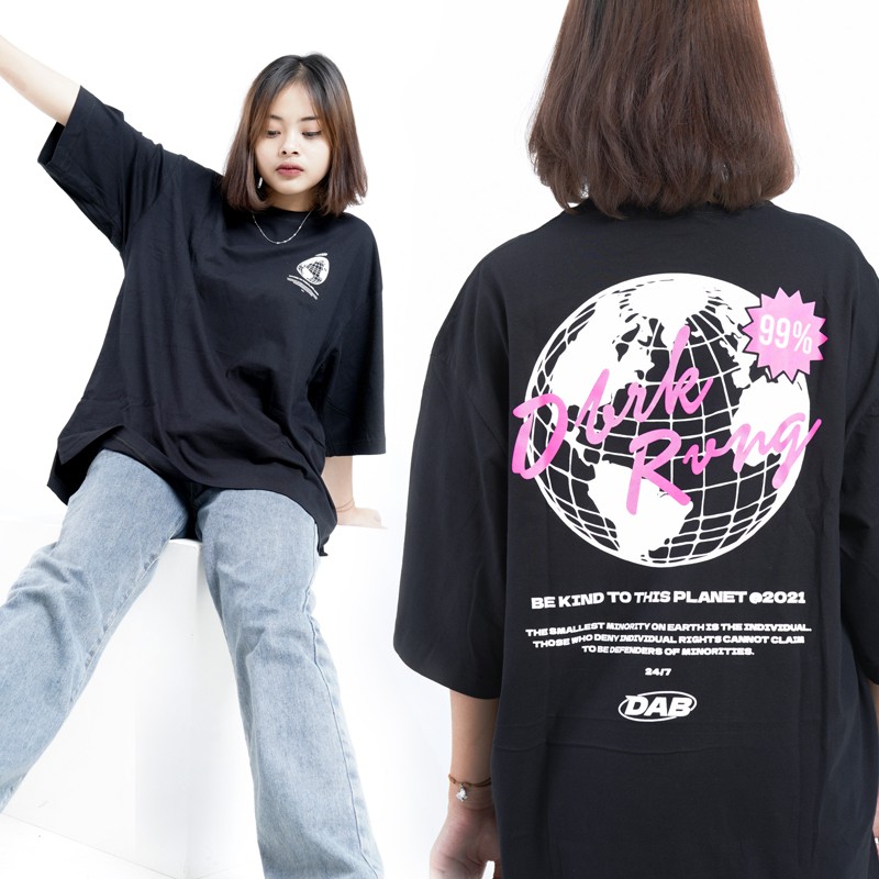 Jual Oversized Free World Black Dbrk Rvng Shopee Indonesia