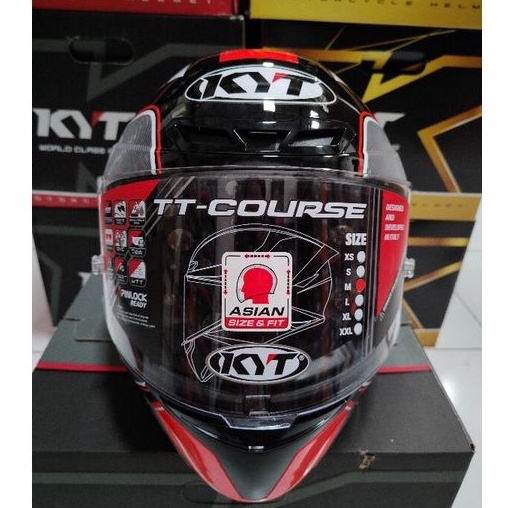 Jual KYT TT COURSE TOURIST RED FLUO (ORIGINAL) | Shopee Indonesia