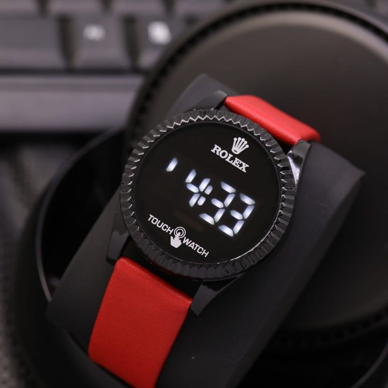 Jual { COD } ready jam tangan fashion wanita/cewek rolex gerigi LED ...