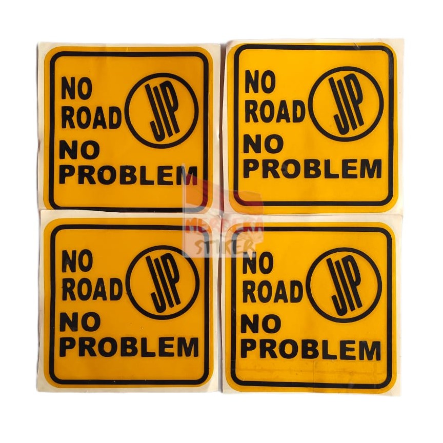Jual Emblem Sticker / Stiker Logo Mobil Jip No Road No Problem ...