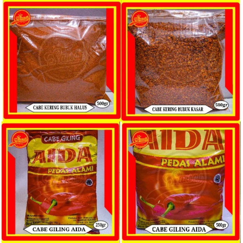 Jual CABE GILING/BUBUK KASAR/HALUS EXTRA PEDAS/BUMAMI/AIDA COCOK UNTUK ...