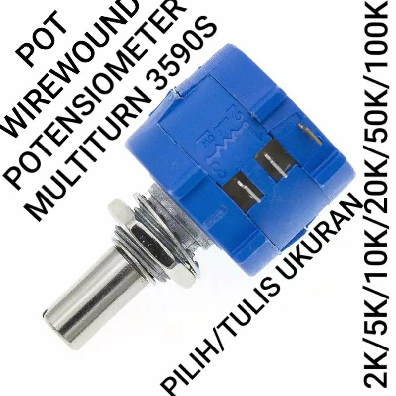 Jual POTENSIOMETER POTENSIO 3590S 3590 MULTITURN POTENTIOMETER 2K 5K ...