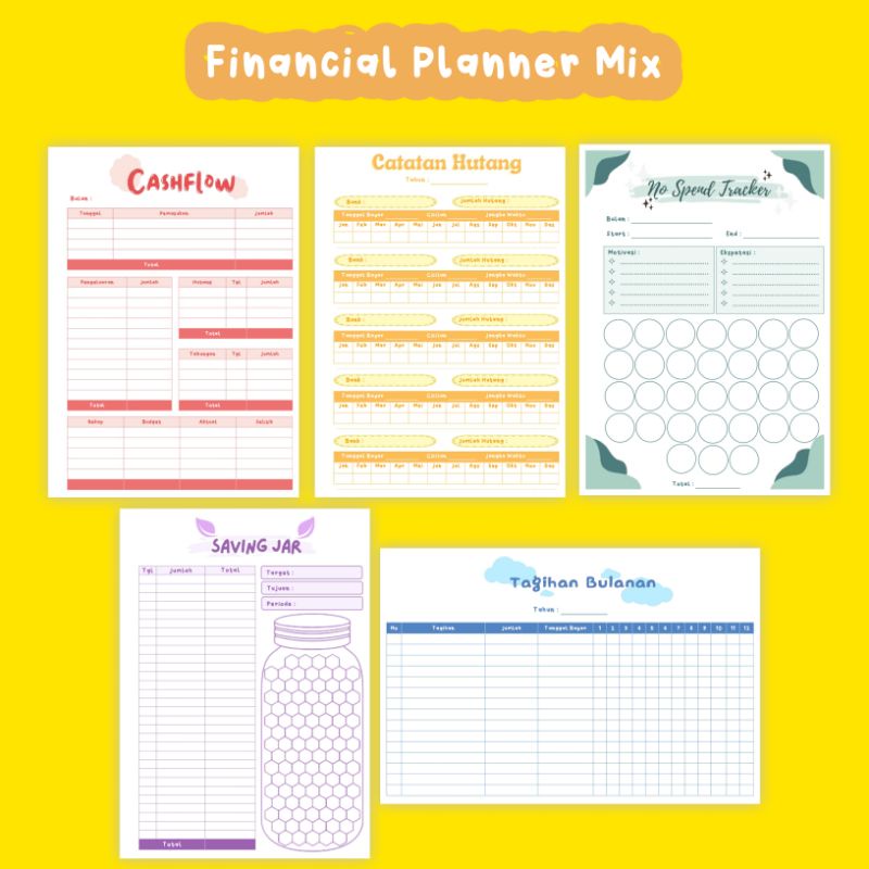 Jual Financial Planner Family Budget Planner Uang Planner | Shopee ...