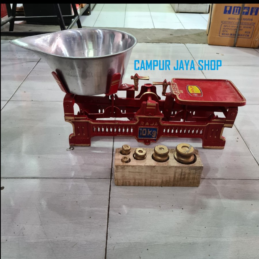 Jual TIMBANGAN BEBEK JADUL MERK RAJA 10 KG PLUS BATUNYA KHUSUS TEBAL ...