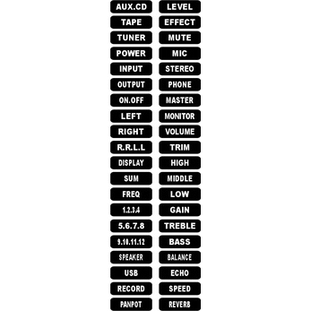 Jual sticker mixer stiker potensio stiker audio sticker anti air cetak ...