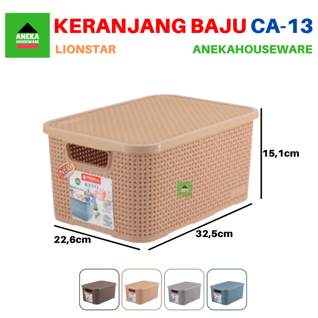 Jual Keranjang Baju Serbaguna Revo Storage Box 10 Liter CA 13 Lion Star ...