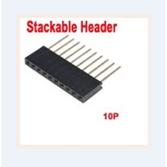 Jual Arduino Stackable Header Shield 10P 10 Pin 2.54mm 2.54 mm 10mm ...