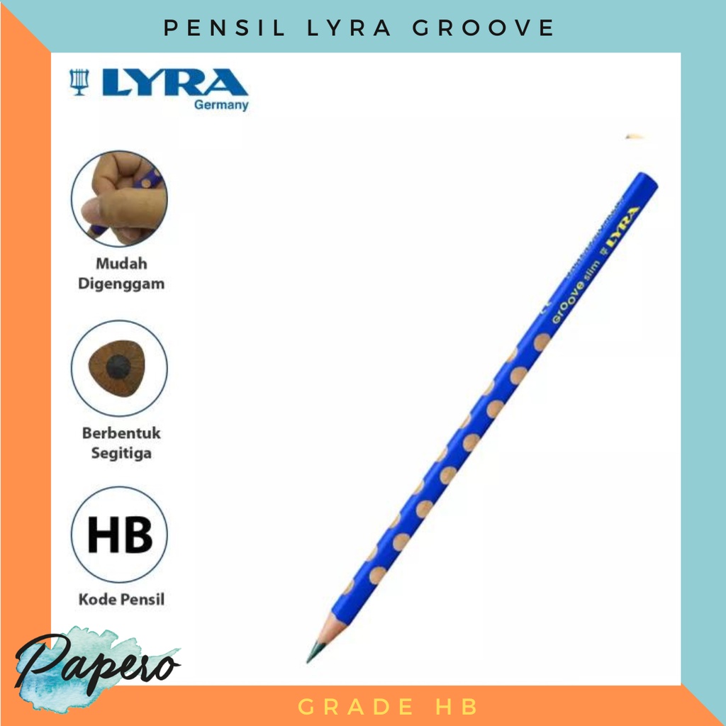 Jual Pensil Lyra Groove HB Pencil Segitiga Belajar Menulis | Shopee ...