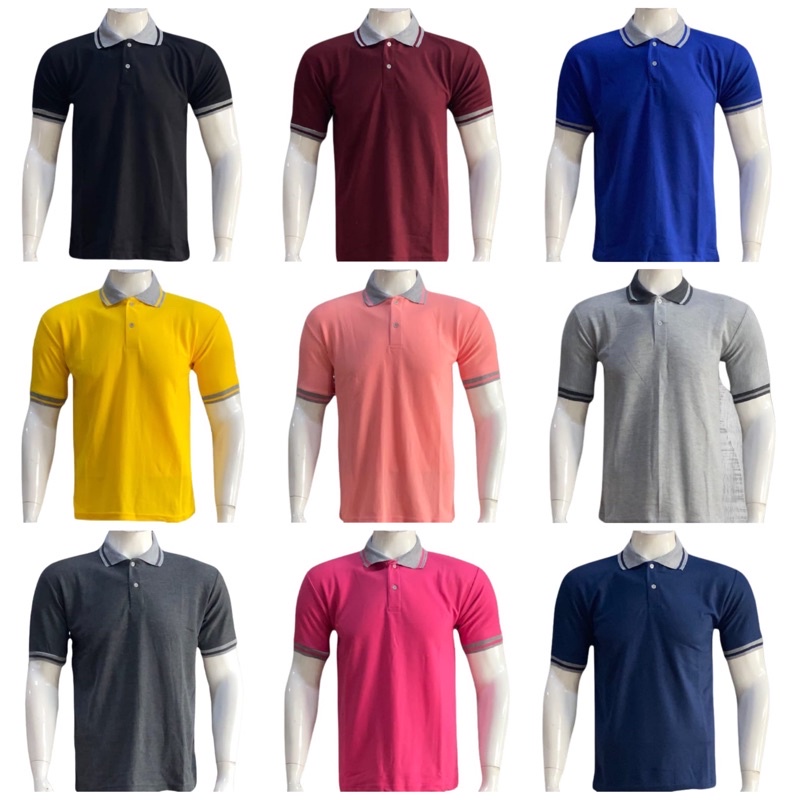 Jual Kaos PoLo /pakaian pria wanita/krah polo/pakaian polosan | Shopee ...