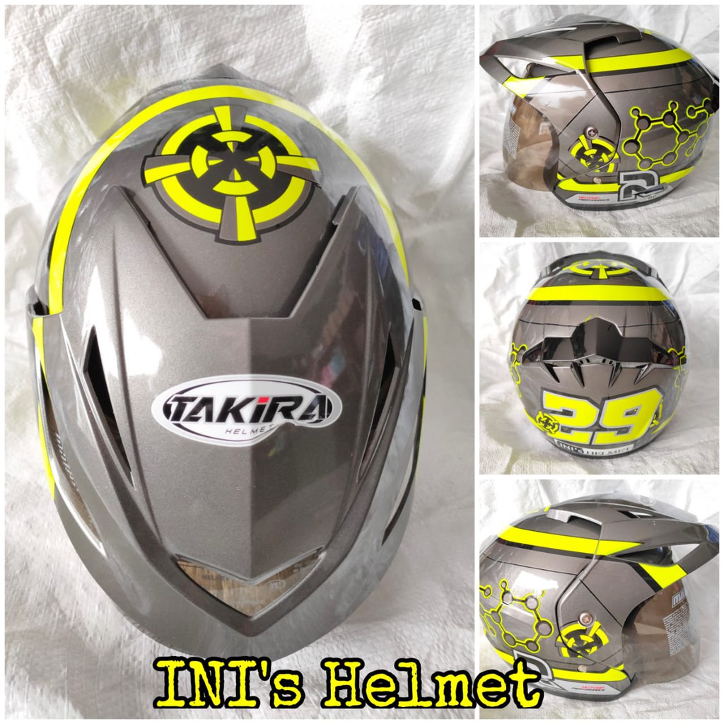 Jual Helm Takira Motif GX Experanze SNI | Shopee Indonesia