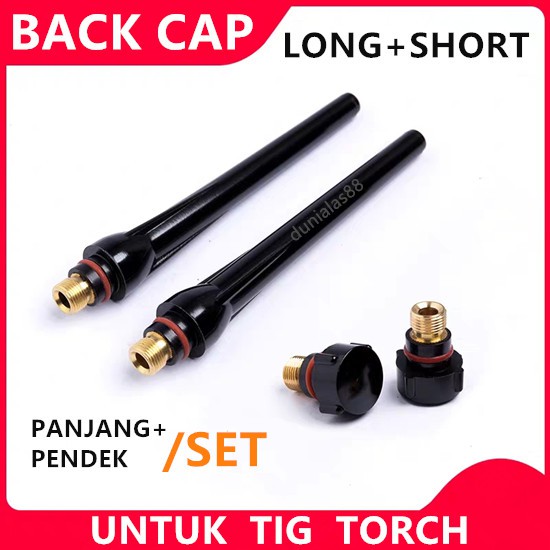 Jual 5PCS Long Short Back Cap Tig Argon 57Y02 57Y04 WP17 WP18 WP26 ...