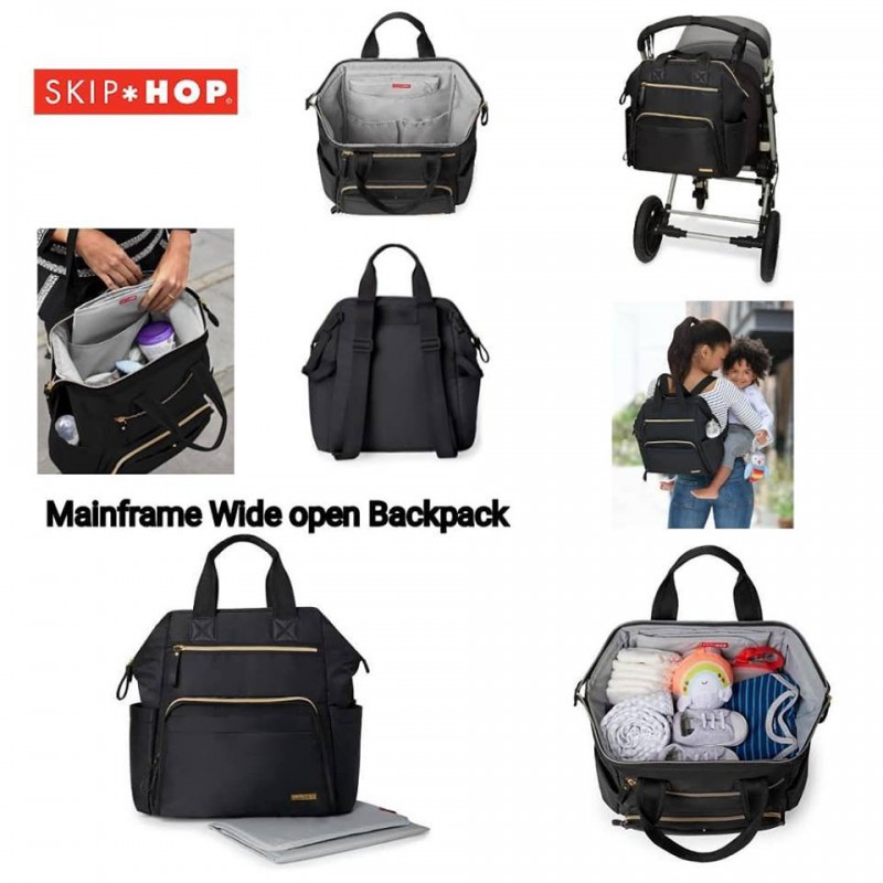 Jual Skip Hop Mainframe Wide Open Diaper Bag Backpack / Tas Popok Bayi ...