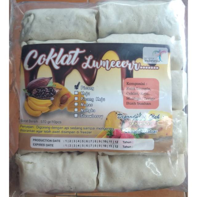Jual PISANG COKLAT LUMER 570GR ISI 10 || Frozen Food Cemilan | Shopee ...