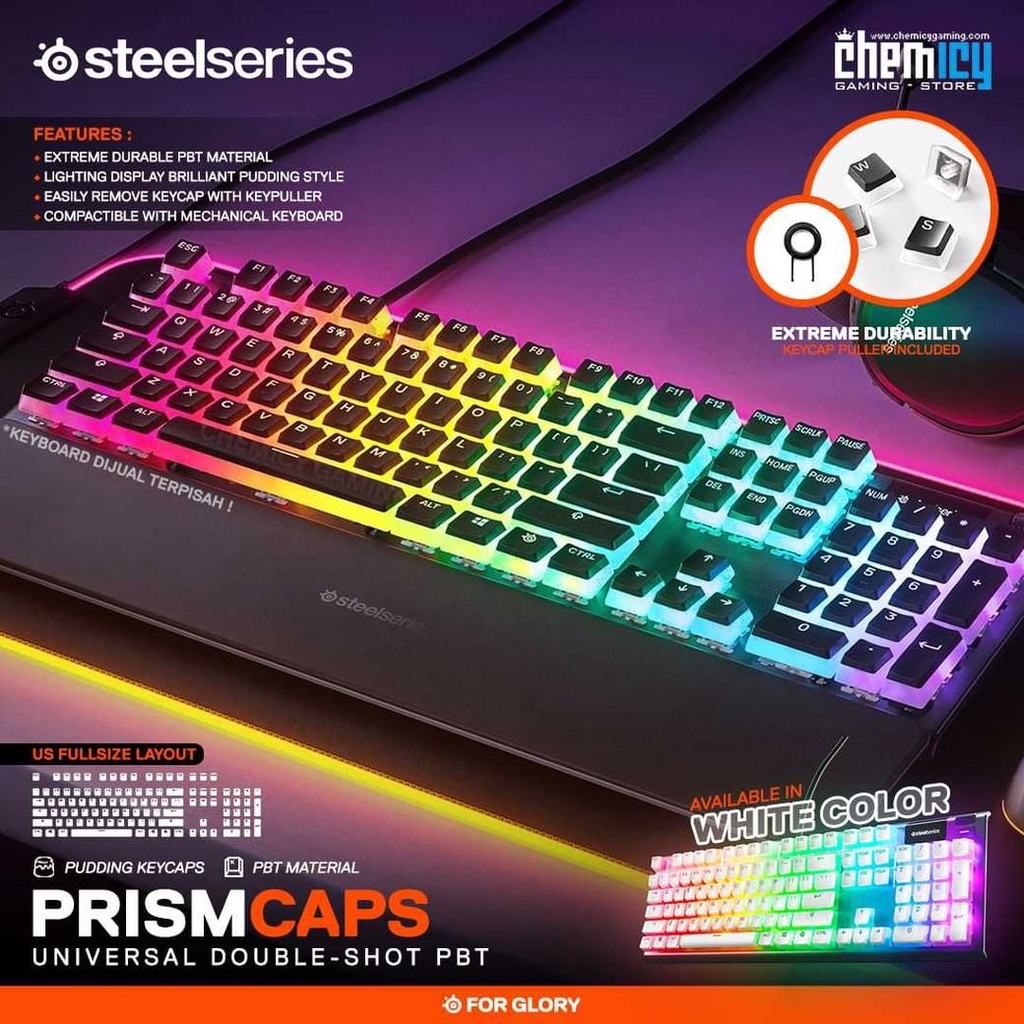 Jual Steelseries Prismcaps Universal Double-Shot PBT Keycaps | Shopee Indonesia