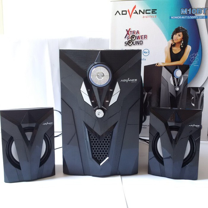 Jual Speaker Advance Bluetooth M10 BT / M10BT Extra Bass Subwoofer hitam | Shopee Indonesia