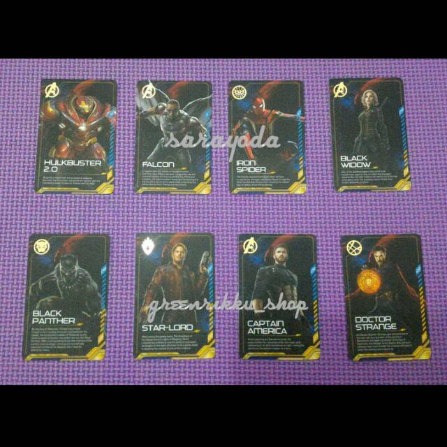 Jual Power Card Marvel Avengers Infinity War Original Official Kartu ...