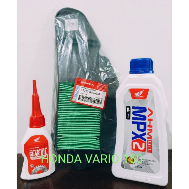 Jual PAKET HEMAT FILTER UDARA VARIO 150 + OLI MPX 2 + AHM GEAR OIL ...