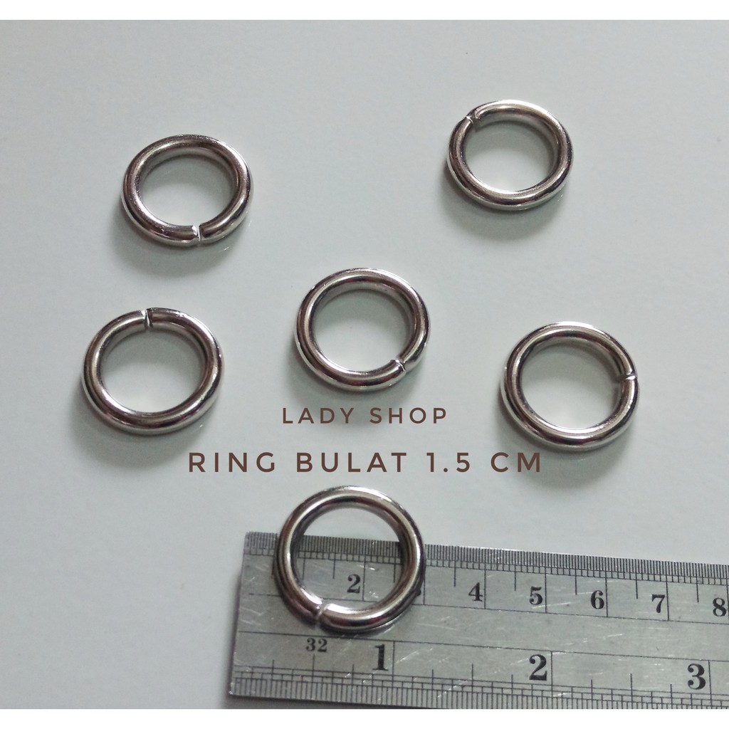 Jual RING BULAT 1.5 NIKEL TEBAL (1pcs) | Shopee Indonesia