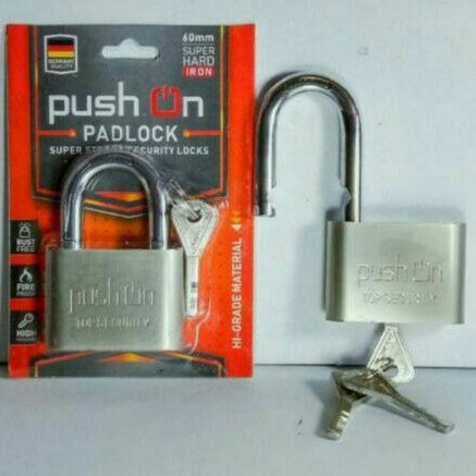 Jual GEMBOK PADLOCK PUSH ON - 60 MM (PENDEK) | Shopee Indonesia