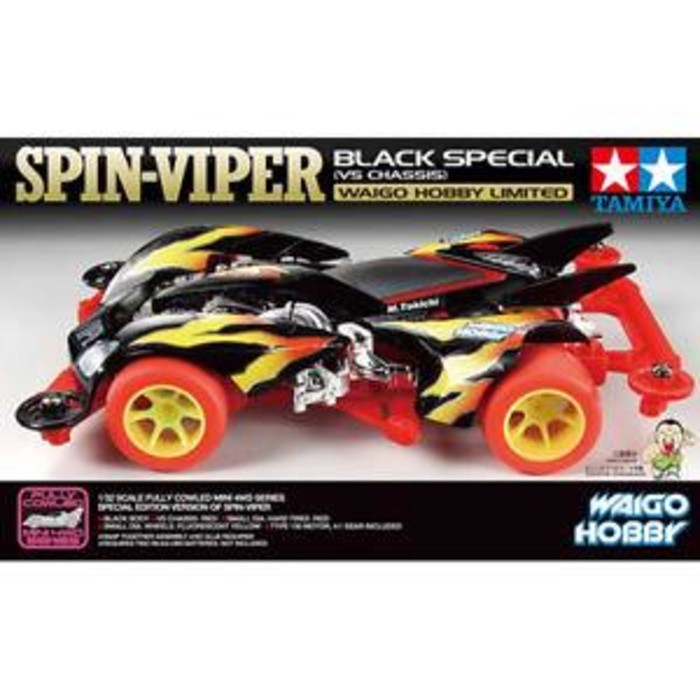 Jual Tamiya Mini 4WD Spin Viper Black Special Waigo | Shopee Indonesia